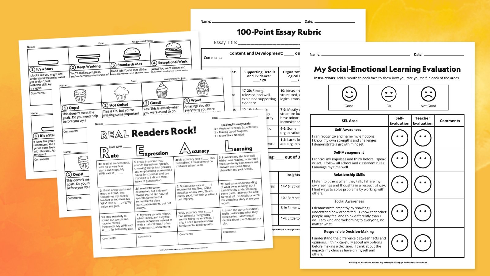Scoring Rubric Examples for All Subjects (Free Printables!) – Kansas ...